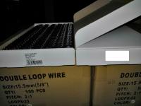 China Nylon-Coated double Wire-0 Double Loop Spiral O Double Loop Binding Wire Twin Ring Loop Wire  in spools & Pre cut boxes for sale