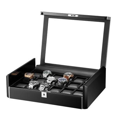 China Luxury Luxury Watch Box Display Gift Box 18 Slots Wristwatches Watch With Box Watch Box Men And Women for sale