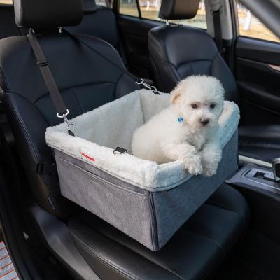 China Lightweight Comfortable Dog Booster Seat Elevated Car Seat Suitable Small Medium Dogs Secure Travel Essential Accessory for sale