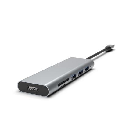 중국 USB 3.0 HDMI PD 충전 사용자 지정 로고와 함께 고속 USB-C 허브 어댑터 판매용