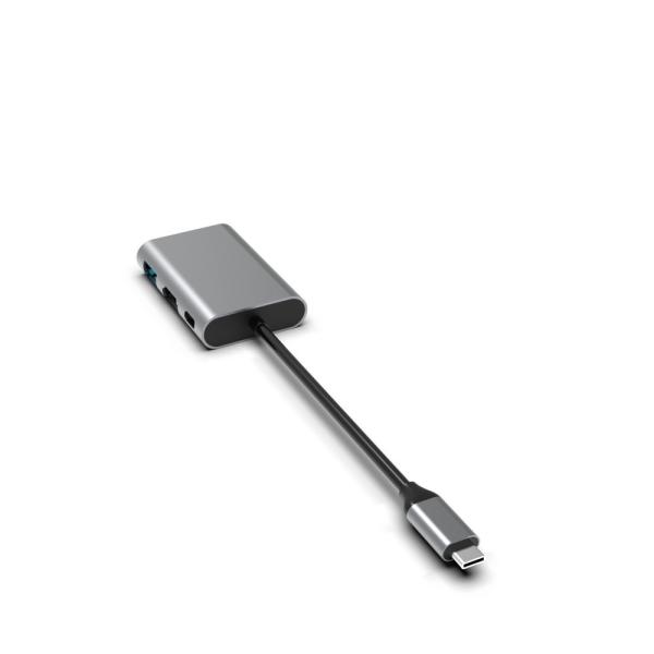 Quality Usb 3.0 To Dual Hdmi Adapter USB C PD 100w Converter 4K Port USB HUB 3 Port for sale