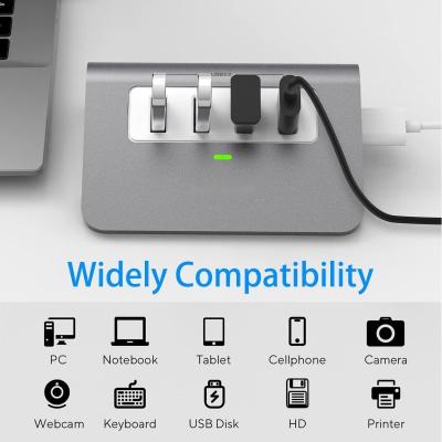 China 10 Port Usb C Hub Portable USB C Hub Type C To 4 USB A Ports For PC Tablet for sale
