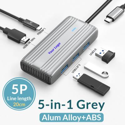中国 USB 3.1 10 イン 1 型C マルチポートドッキングステーション ハブ,ギガビットイーサネットと4K HD HDMI 販売のため