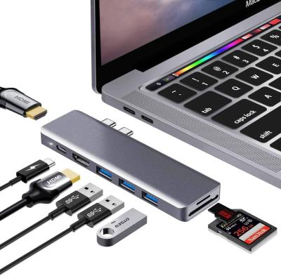 중국 11인1 멀티포트 USB C USB-C 타입-C PD 4K HDTV 허브 어댑터 도킹 스테이션 RJ45 판매용