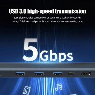 중국 USB 3.1 인터페이스 타입 10인1 타입 C 허브 고속 데이터 전송 및 충전 판매용