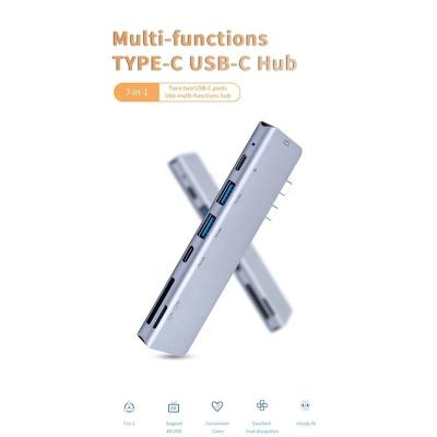 중국 맥북 프로용 USB C 타입 C 4K 30Hz HDMI USB 3.0 TF SD 어댑터 허브 도킹 스테이션 판매용