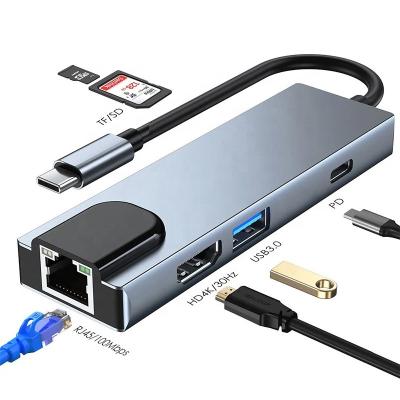 中国 グレーUSB C PDドッキングステーション ラップトップの充電機能 データ転送 ビデオ出力 販売のため