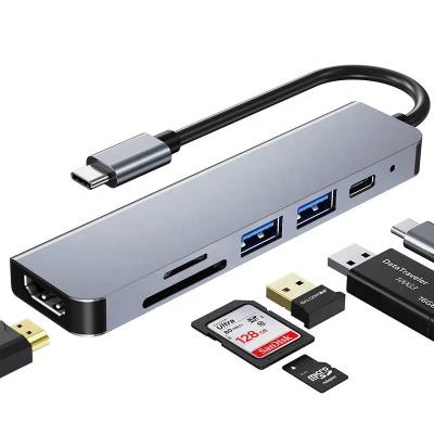 中国 4K HDMI USB3.0 TF SDカードリーダーと87W PD充電のUSB 3.1ドッキングステーションハブ 販売のため