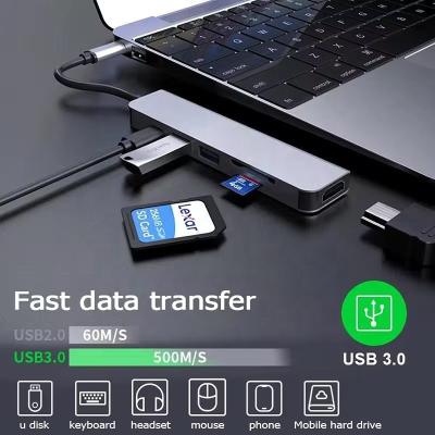 중국 4K HDMI USB3.0 TF SD 카드 리더와 87W PD 충전 판매용