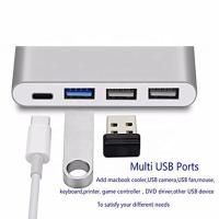 China USB 3.1 Interface 4-In-1 Type C Hub Multiple Adapter For Speed Data Transfer for sale