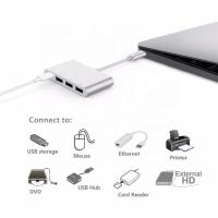 China USB 3.1 Interface 4-In-1 Type C Hub Multiple Adapter For Speed Data Transfer for sale