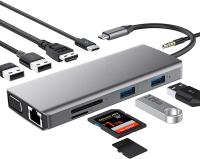 China 12 In 1 USB-C Type-C Docking Station For Charging Data Transfer And Speaker Function for sale