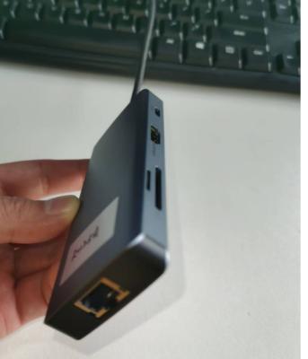 중국 4K HDMI USB 3.1 멀티 포트 도킹 스테이션 어댑터와 함께 9 In 1 USB-C 허브 맥 노트북 판매용