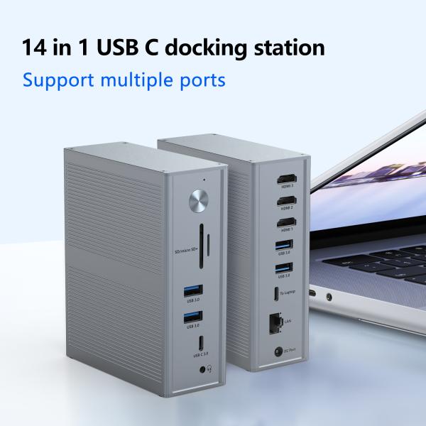 Quality Subosen Power Supply USB-C PD 100W USB-C Docking Station for Fast and Smooth for sale