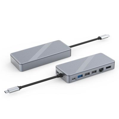 China USB-C Docking Station USB 3.0 1G Ethernet 4K HDMI for USB C Devices Compatibility for sale