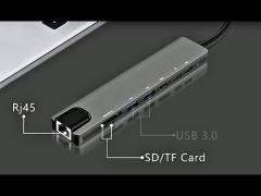 8 in 1 Multiport USB C USB-C Hub Type C 3.1 tot USB 3.0 4K HD HDMI