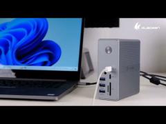 DC36-X1 Thunderbolt Docking con supporto per display a 60Hz/30Hz e velocità di trasferimento dati fino a 10 Gbps
