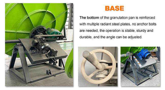 disc granulator base
