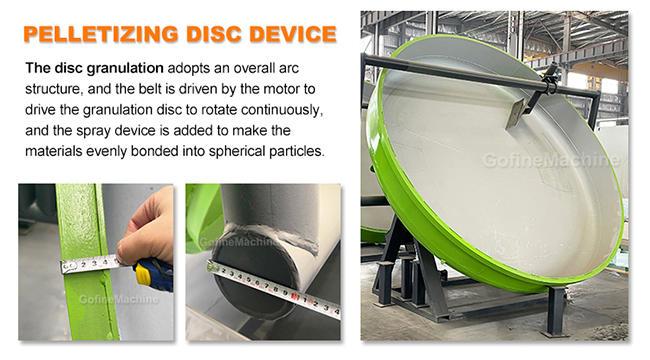 pan granulator granulating disc