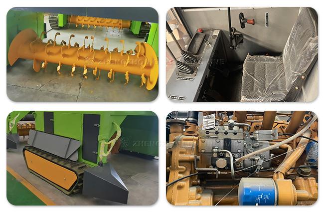 Self-Propelled Crawler Compost Fertilizer Making Machine detailed view