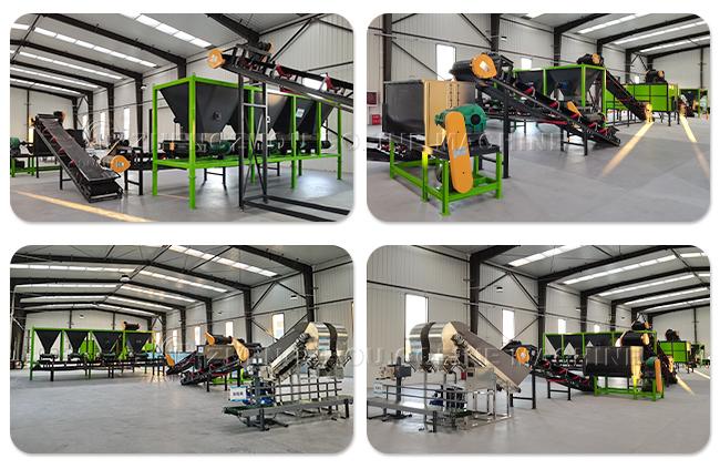 Finished organic fertilizer product from the production line