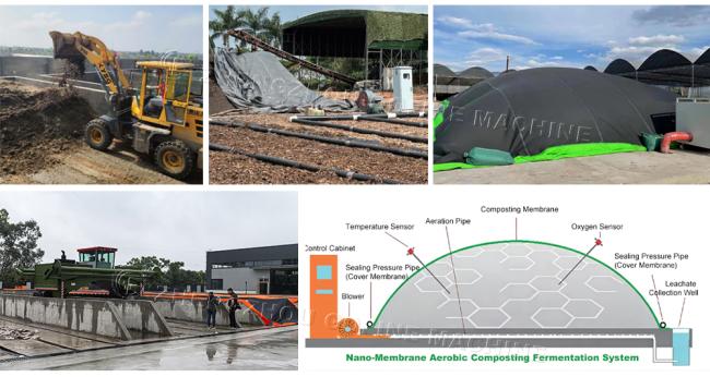 Complete fertilizer production line equipment showing various machinery components