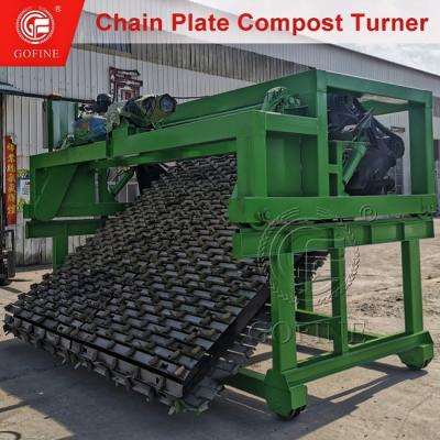 China Chemical Fertilizer Plant Cow Dung Organic Fertilizer Sludge Compost Chain Plate Fermentation Equipment for sale