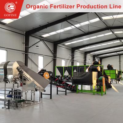 China Linha de produção de fertilizantes orgânicos em pó, compostagem, planta de transformação para reciclagem e compostagem de resíduos for sale