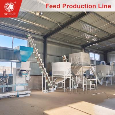 Chine 1 Ton/H Multi-Function Animal Feed Pellet Production Line à vendre