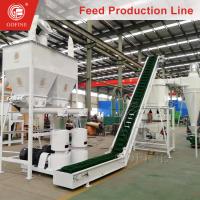 China 1 Ton/H Multi-Function Animal Feed Pellet Production Line 220V 380V 55kw for sale