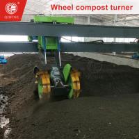 China Remote Controlled Automatic Fertilizer Compost Machine 10-30m Working Width 1.5-3m Turning Depth for sale
