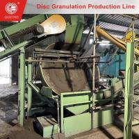 China 20,000 Tons Per Year Pan Disc Granulator Production Line with 93% Granulation Rate and Computer Control for sale