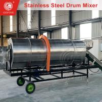 China Rotary Drum Mixing Machine CE Certified Stainless Steel 1 3 Volume Capacity for sale