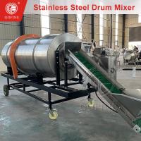 China Rotary Drum Mixing Machine CE Certified Stainless Steel 1 3 Volume Capacity for sale