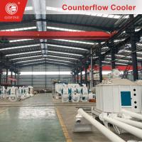 China Automatic Counterflow Pellet Cooling System 1000-5000kg/h Stainless Steel Cooler for sale