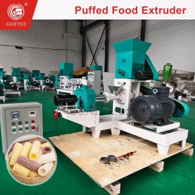 China Industriële puffing machine snack extruder voor maïs rijst tarwe snacks Te koop
