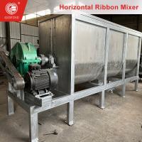 China Automatic NPK Fertilizer Mixing Machine 380V Horizontal Ribbon Blender 500L-10000L for sale