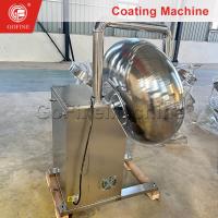 China Stainless Steel Chocolate Coating Machine 220V 300mm Disc for Snack Food Processing for sale