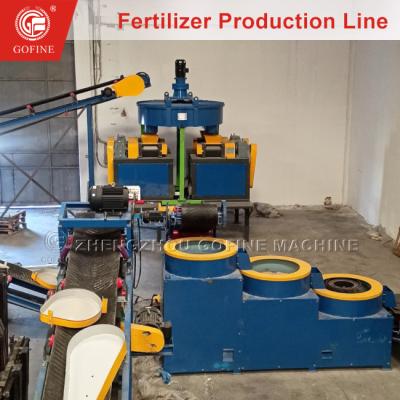 China Gypsum Powder Granulation Line with 3-5T/H Capacity for Dry Granulation and 2-8mm Pellet Size for sale