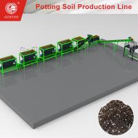 China Growing Medium Production Line Potting Mix Processing Machine 5-15 TPH Automated for sale
