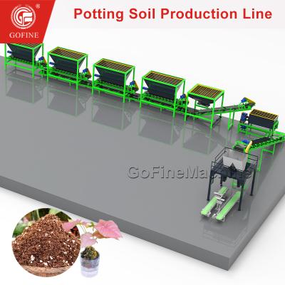 China Commercial Soil Mixer Potting Mix Blending Equipment For Automatic Production Line for sale