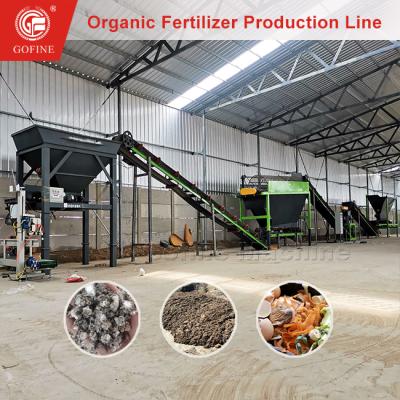China Brazil Cow Dung Processing Organic Compost Powder Agricultural Manufacture Production Line for sale