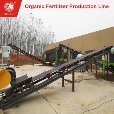China Farm Poultry Manure Composting Process Organic Compost Manufacture Production Line for sale
