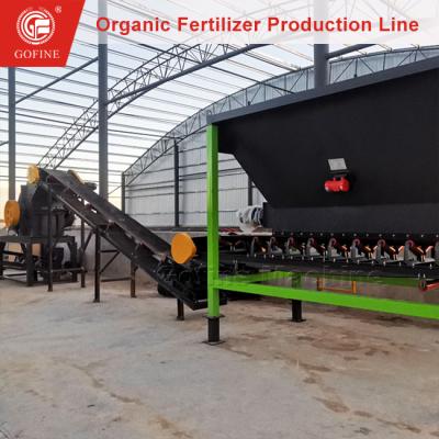 China 10 Tons Per Hour Poultry Manure Production Plant Organic Compost Powder Fertilizer Making Machine for sale