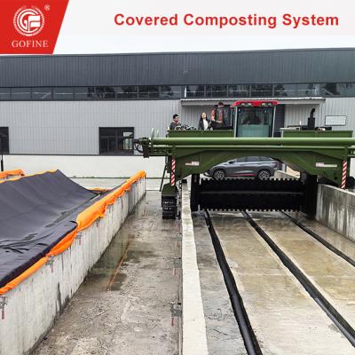 China Agricultural Organic Waste Aerobic Composting Machine for Fertilizer Plant for sale