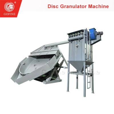 China Dust-Free Organic Fertilizer Disc Granulator Unit with High Efficiency Cyclone Collector for sale