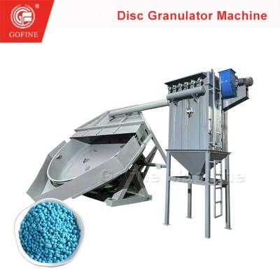 China Heavy Duty Fertilizer Pan Granulator Equipment with Anti-Corrosion Dust Suction System for sale