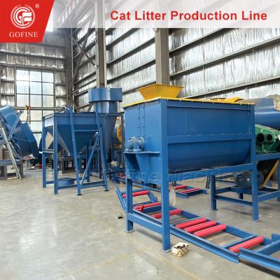 China Advanced Pan Granulator Line for Premium Clumping Bentonite Cat Litter for sale