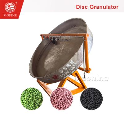 China 2-6mm Granules Organic Fertilizer Disc Pelletizer / Wet Way Pan Granulator Machine for sale