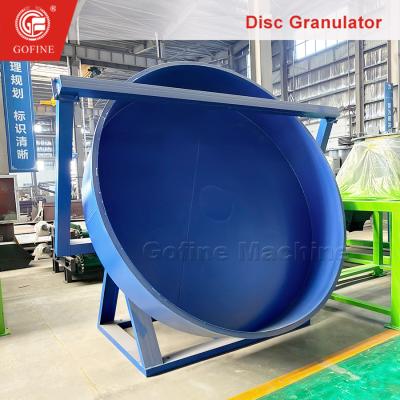China PLC Control System Pan Disc Organic Fertilizer Granulator Equipment Arc Shaped for sale